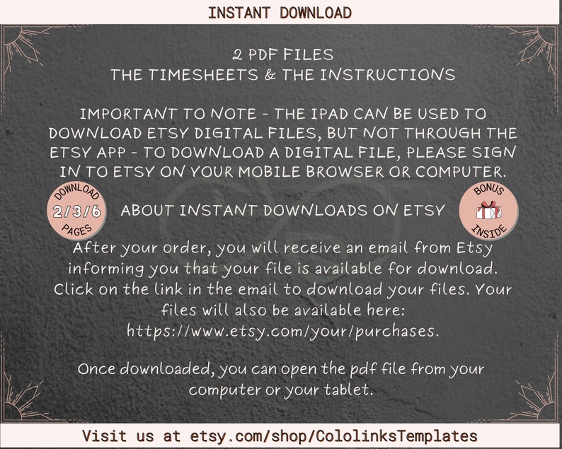 Set of 6 PRINTABLE Employee Timesheet Bundle, Time Tracker, Employee ...