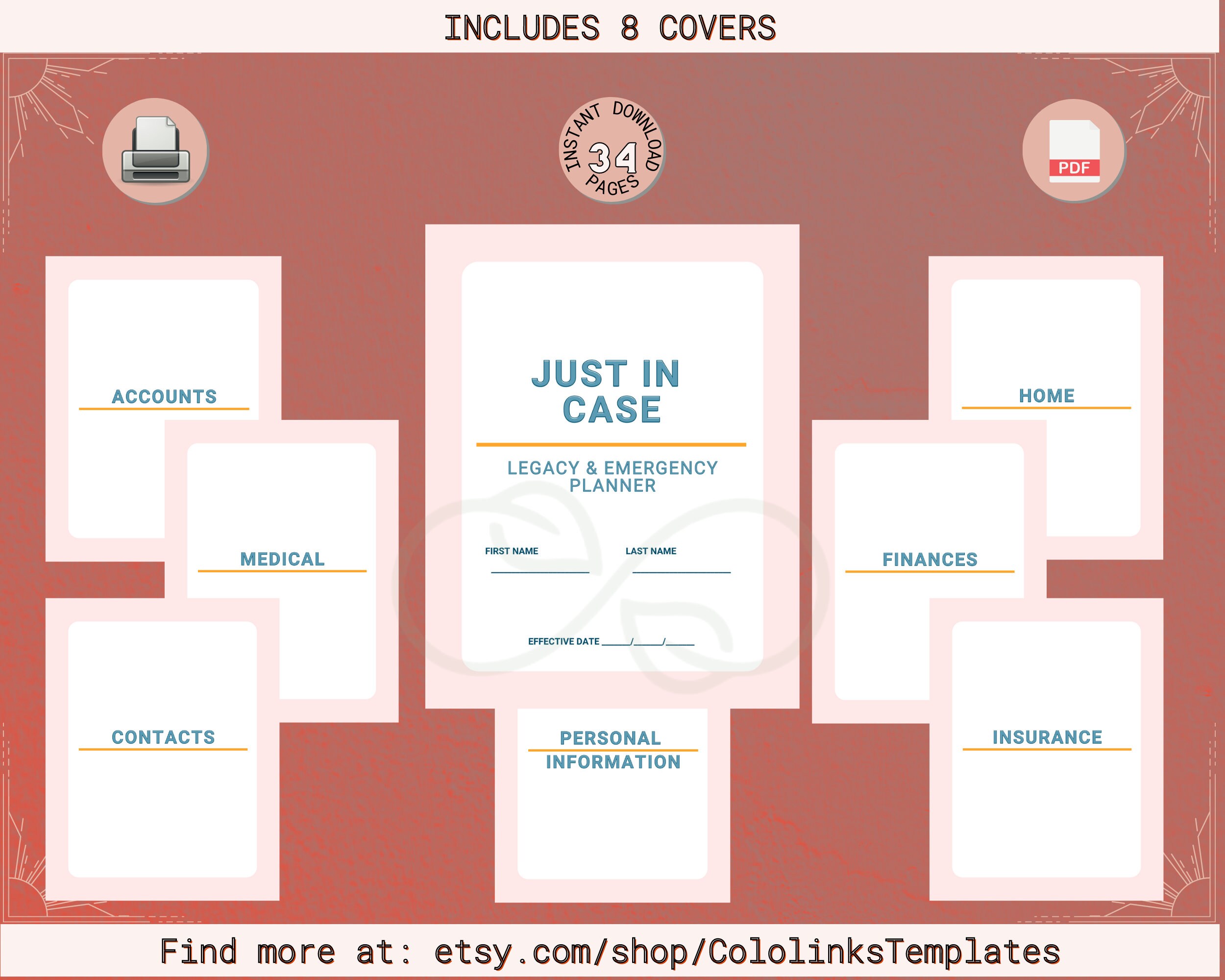 Secure Your Legacy: End-of-life Planner and Emergency Binder Planner V1 ...