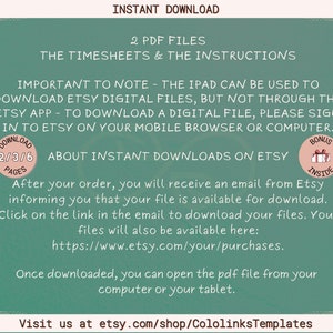 Set of 3 PRINTABLE Employee Timesheet Bundle, Time Tracker, Employee ...