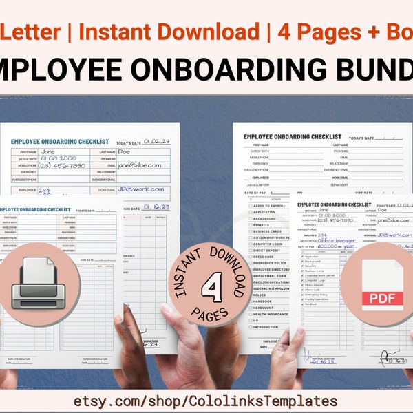 Set of 5 PRINTABLE Cash Breakdown Slips, Teller Slips, Cash Inserts ...