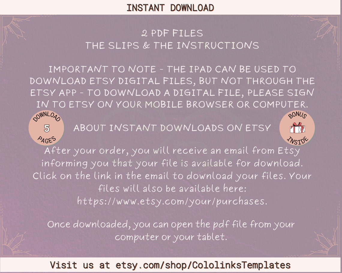 Set of 5 PRINTABLE Cash Breakdown Slips, Teller Slips, Cash Inserts ...