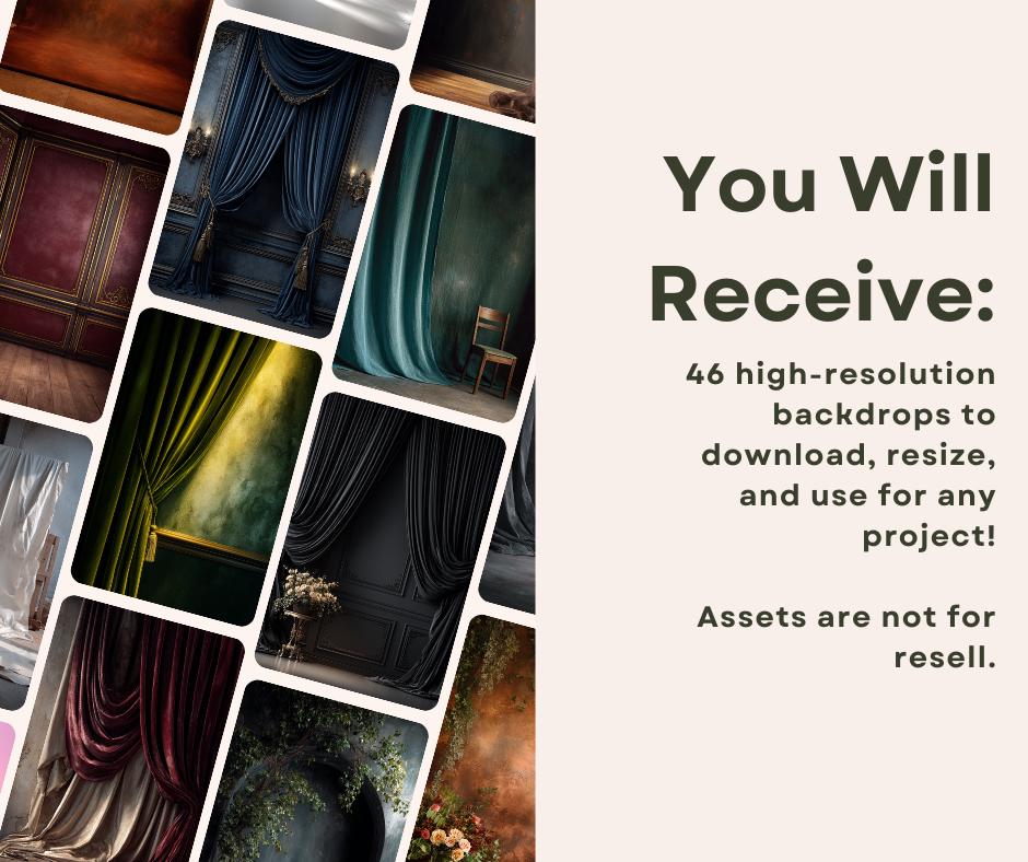 46 Old Master Backdrops – High-resolution Vintage Painted Backgrounds ...