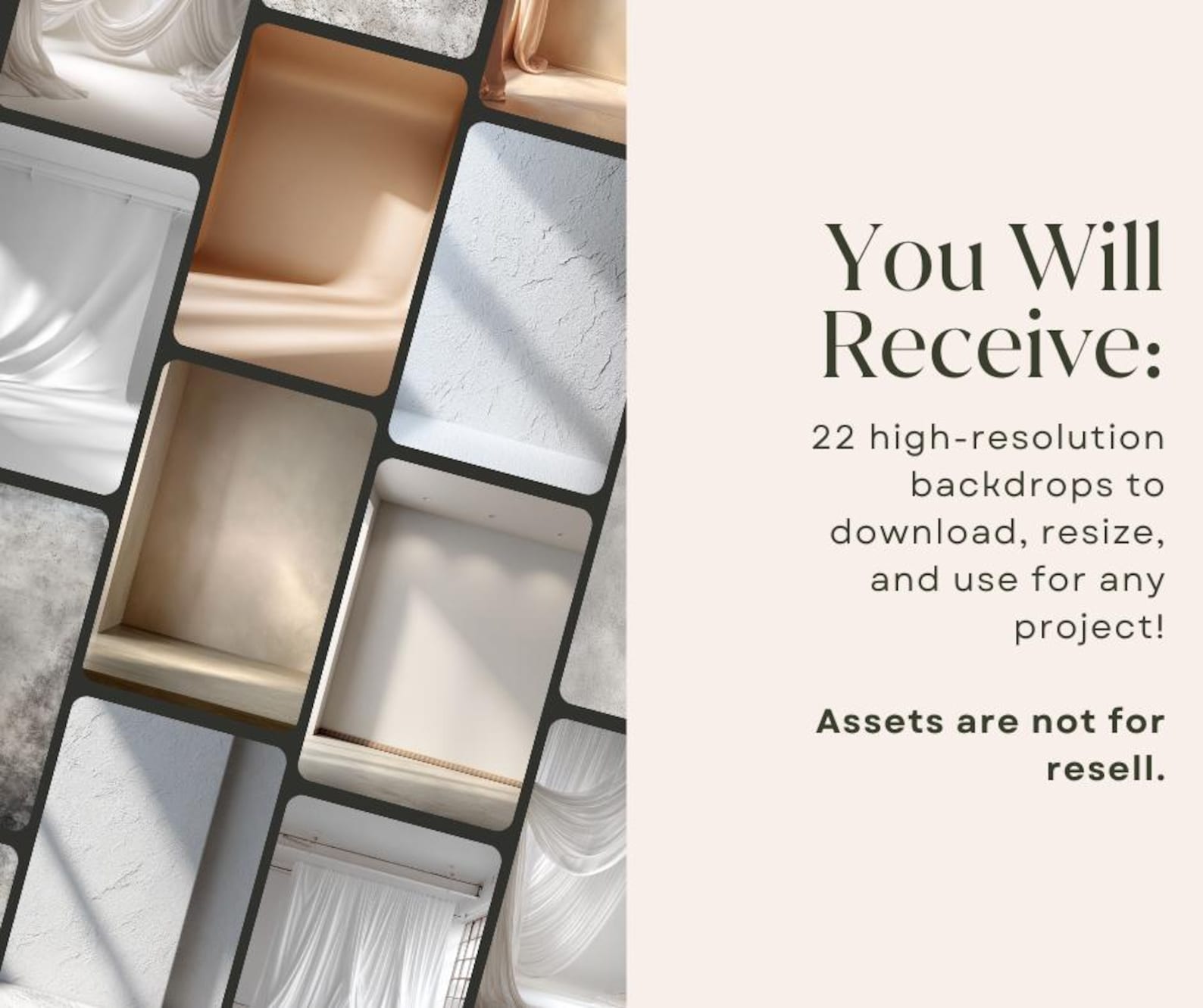 22 Classic Neutral Backdrop Backgrounds – Minimal Studio Backdrops for ...