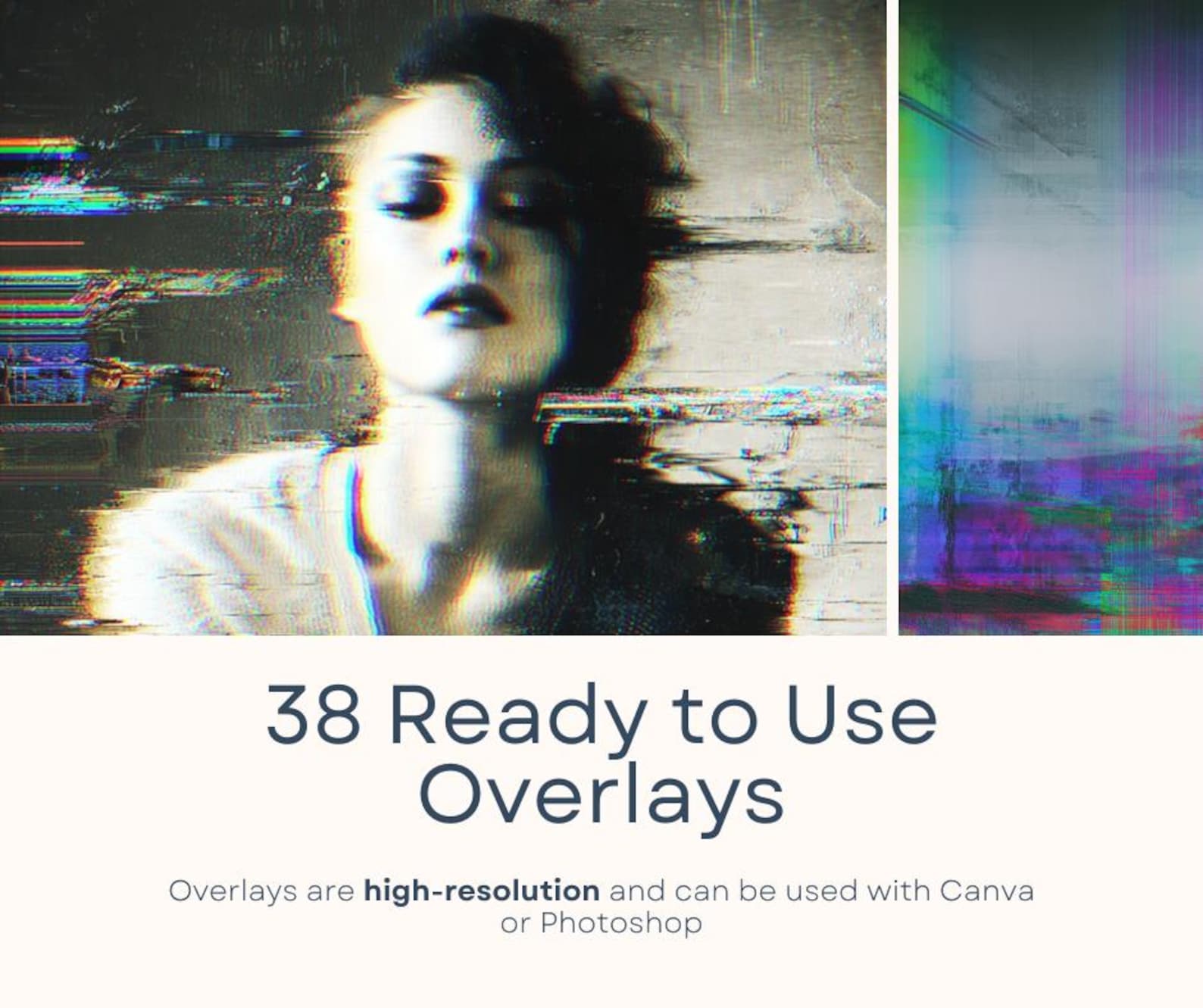 38 Futuristic Overlays – High-resolution Glitch, Digital Distortion ...