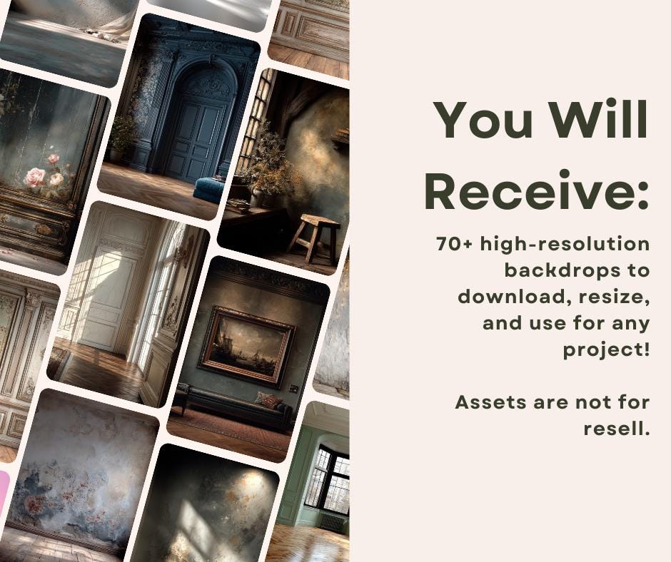 70+ Old Master Studio Backgrounds, Vintage Beige Backdrops Overlays for ...