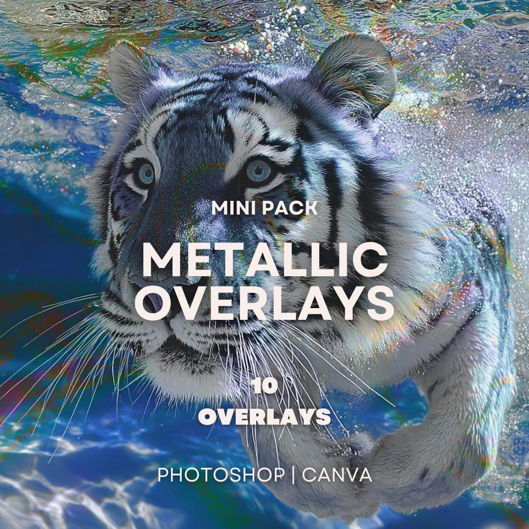 10 Metallic Texture Overlays | Shiny Foil, Chrome & Brushed Metal ...