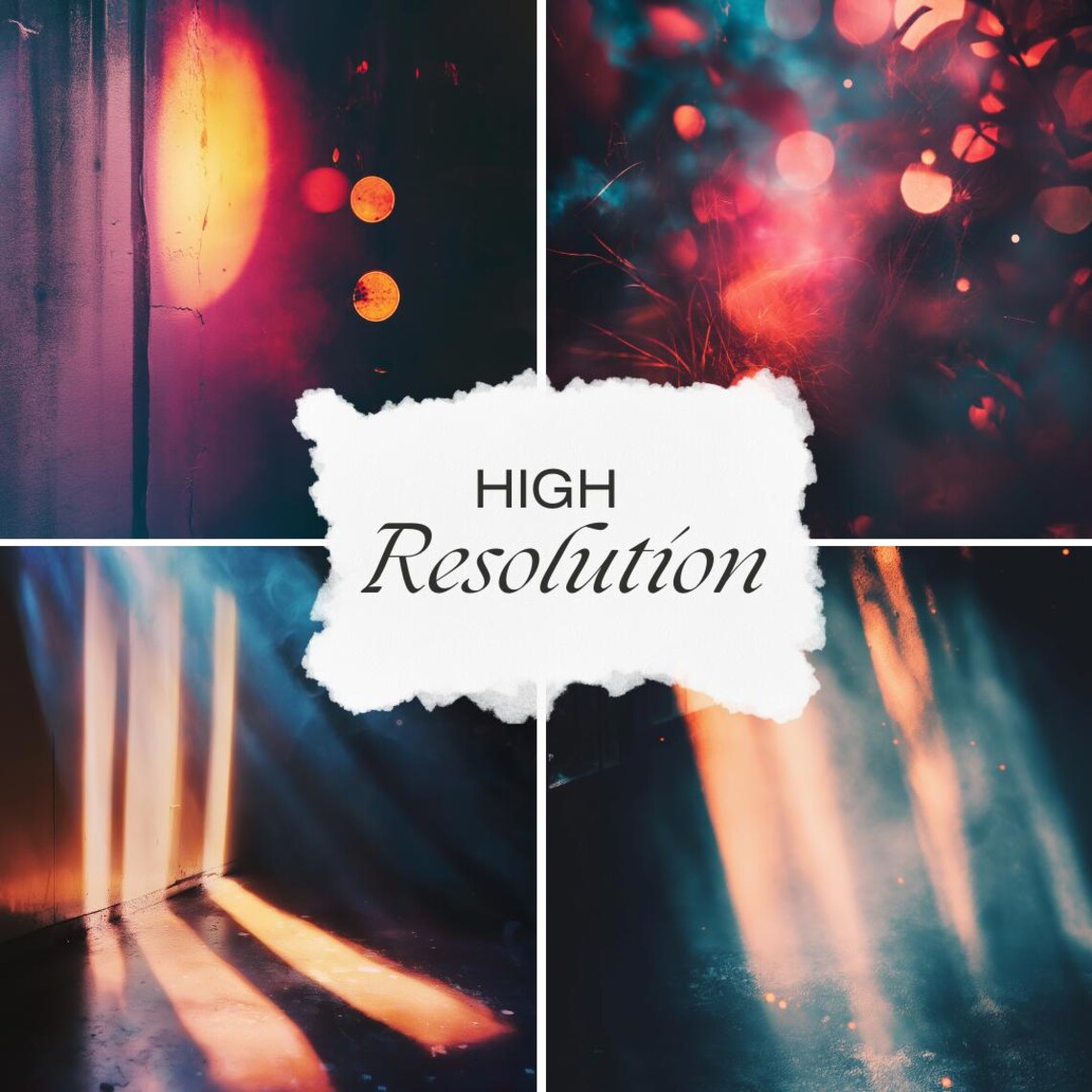 35 High Resolution Light Leak Overlay Bundle, Stock Photo Overlays for ...