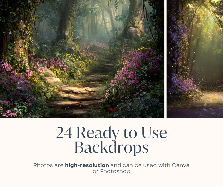 24 Ethereal Forest Backdrops – High-resolution Enchanted Woodland ...