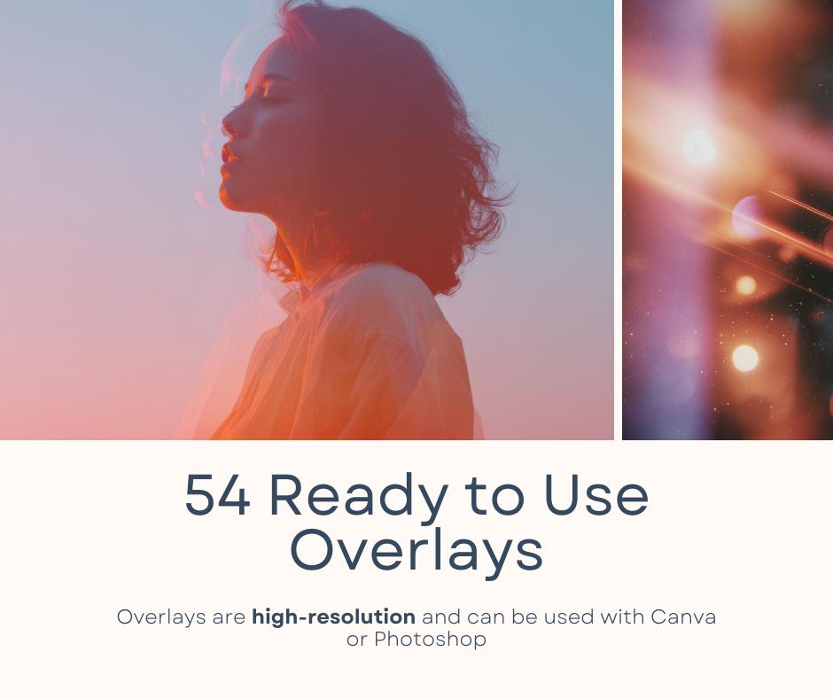 54 Ethereal Overlays – High-resolution Dreamy Light & Glow Overlays ...