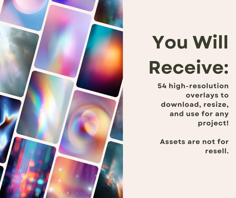 54 Ethereal Overlays – High-resolution Dreamy Light & Glow Overlays ...