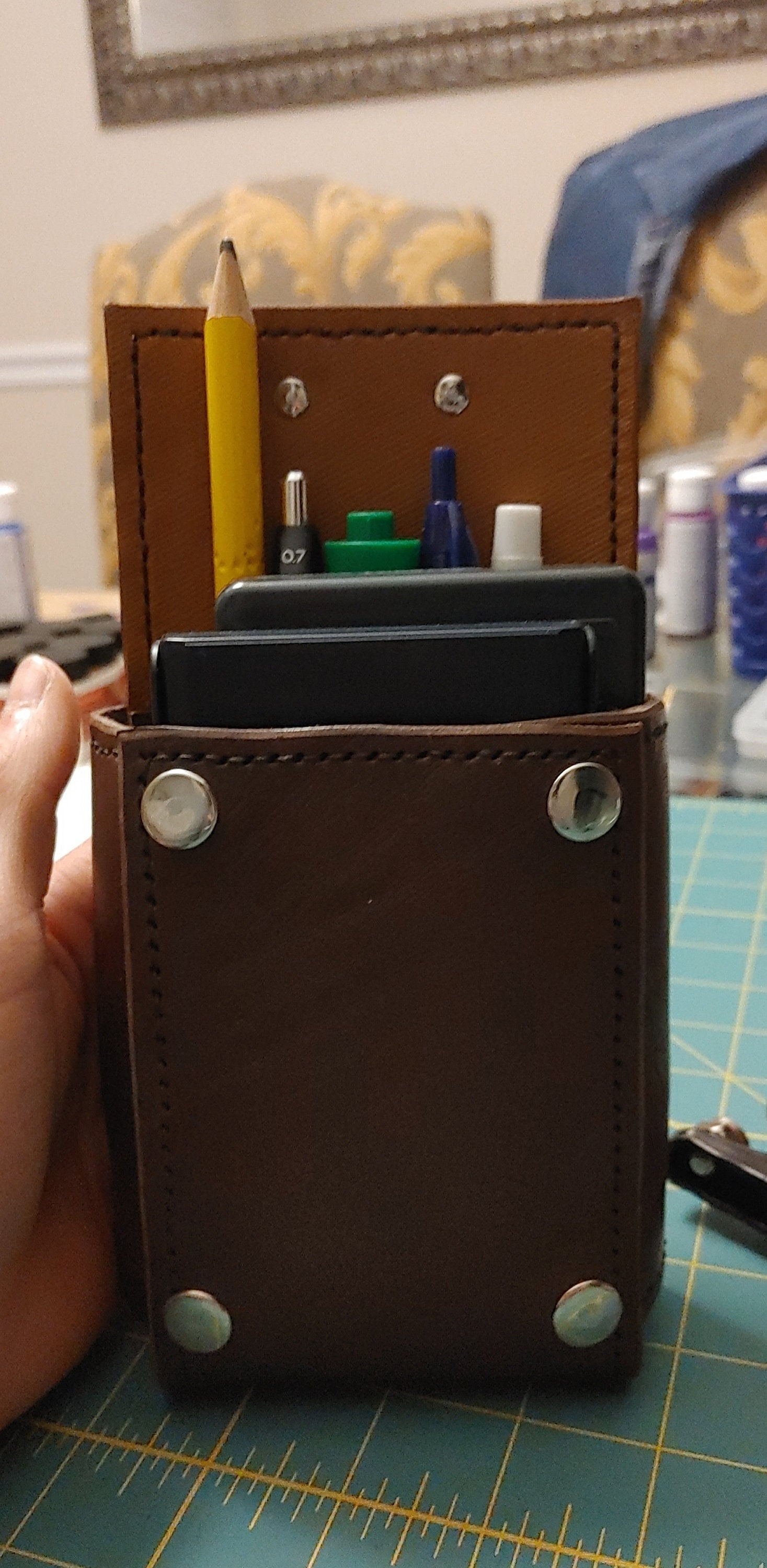 Handheld Scanner Holder for Belts | Leather Retail Holder - Etsy