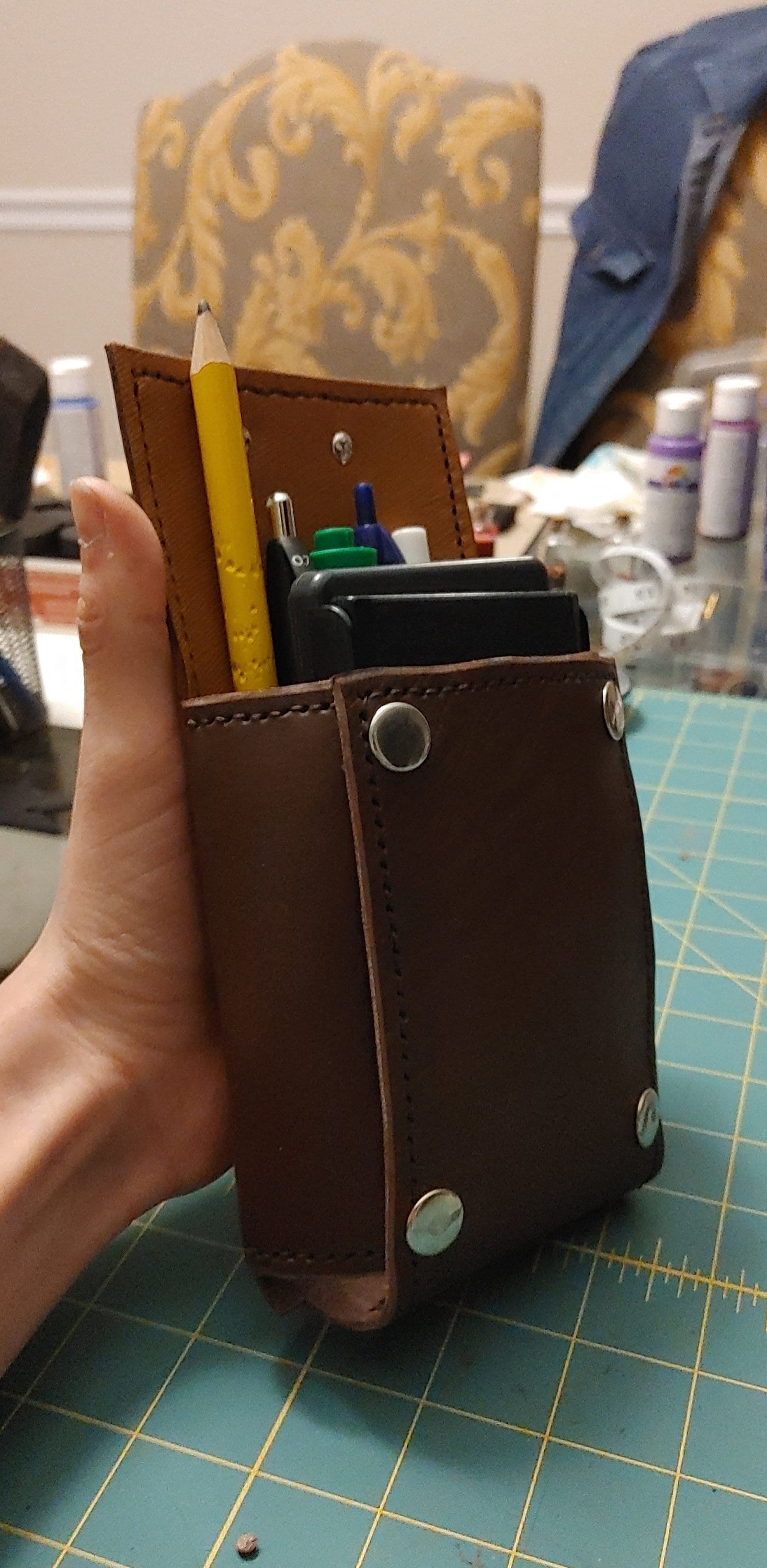 Handheld Scanner Holder for Belts | Leather Retail Holder - Etsy