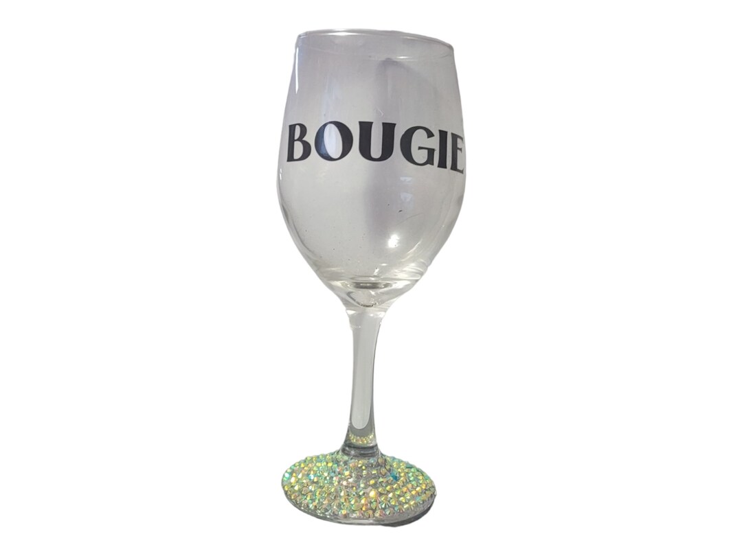 Bougie Bling Wine Glass, - Etsy