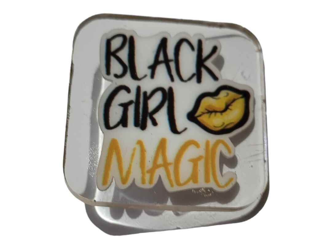 Black Girl Magic Afrocentric Resin Lapel Pin - Etsy