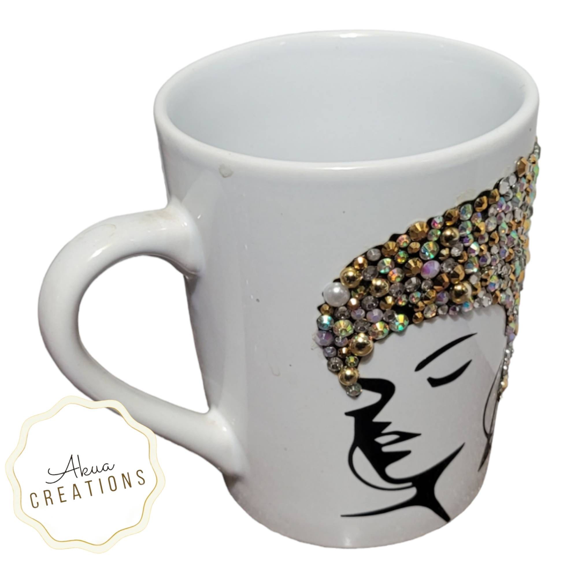 Afrocentric Bling Coffee Mug, Afro American Coffee Mug,black Woman Boss ...