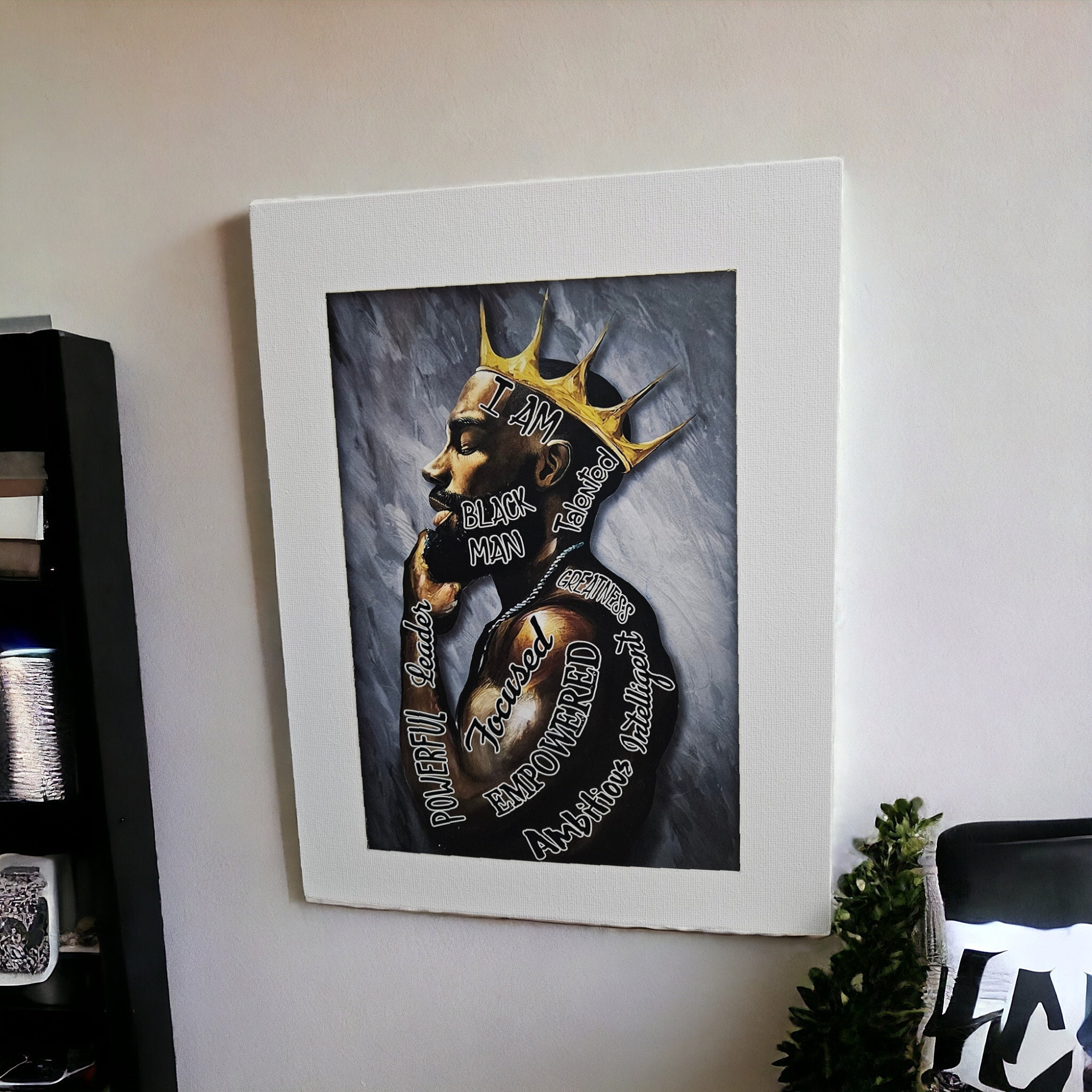 Afrocentric Canvas Art,i Am A Celebration of Identity and Love,black ...