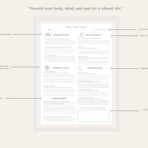 Daily Self-love Worksheet Daily Self-love Tracker Printable CBT Journal ...