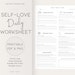 Daily Self-love Worksheet Daily Self-love Tracker Printable CBT Journal ...