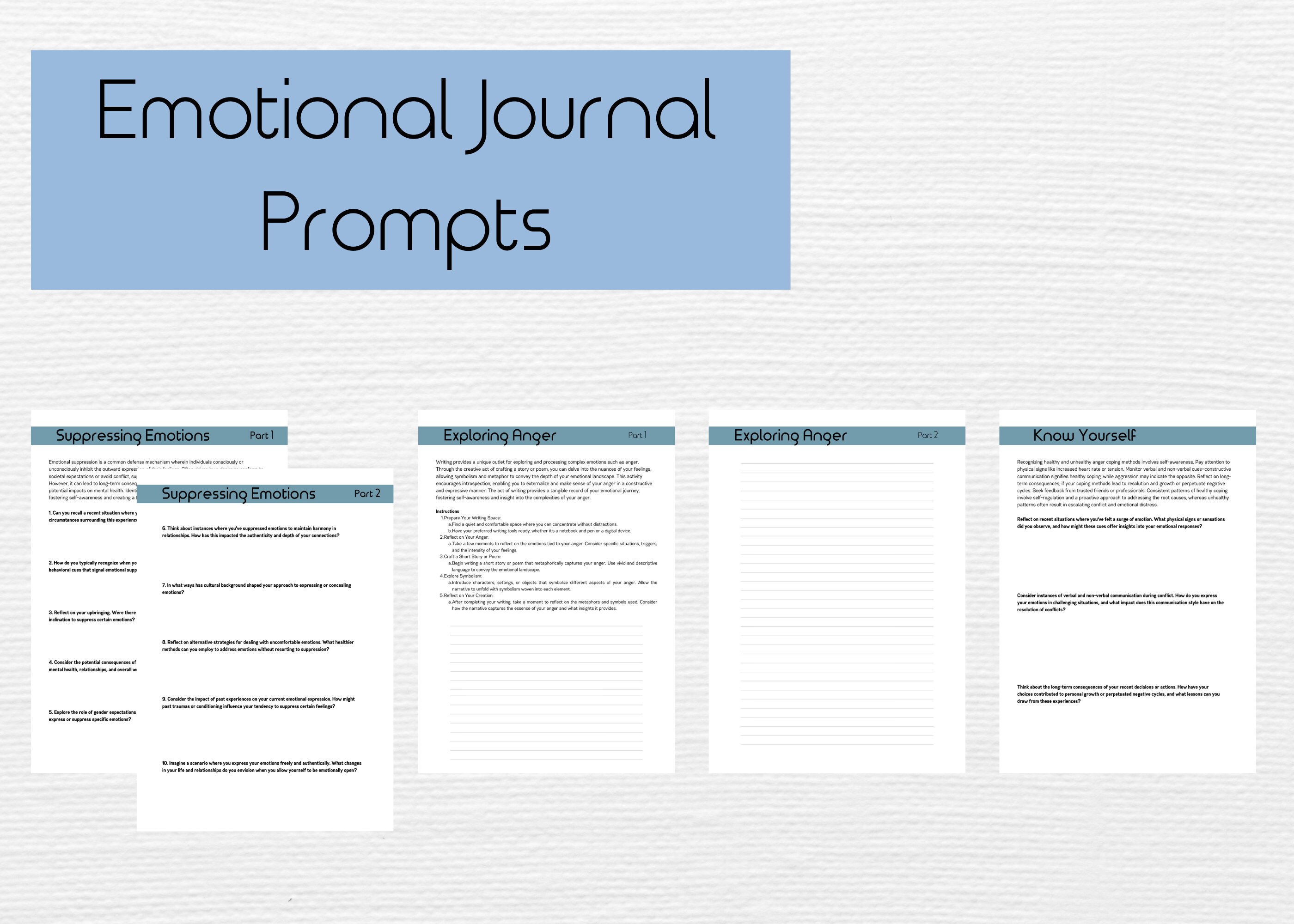 Processing Anger Workbook Mental Health Workbook Therapy Worksheet ...