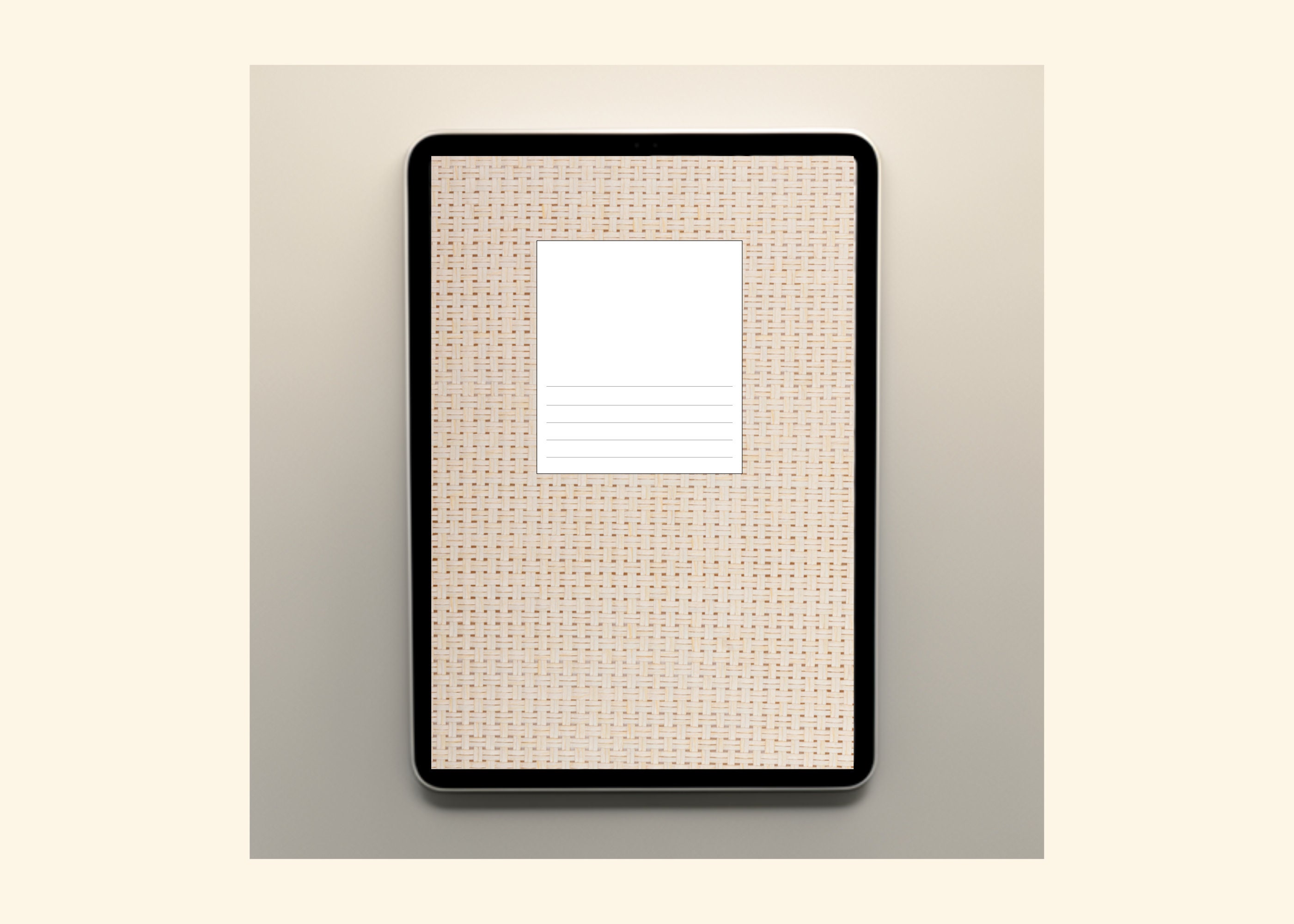 Beige Aesthetic Note Book Cover Goodnotes Cover Beige Neutral Notebook ...