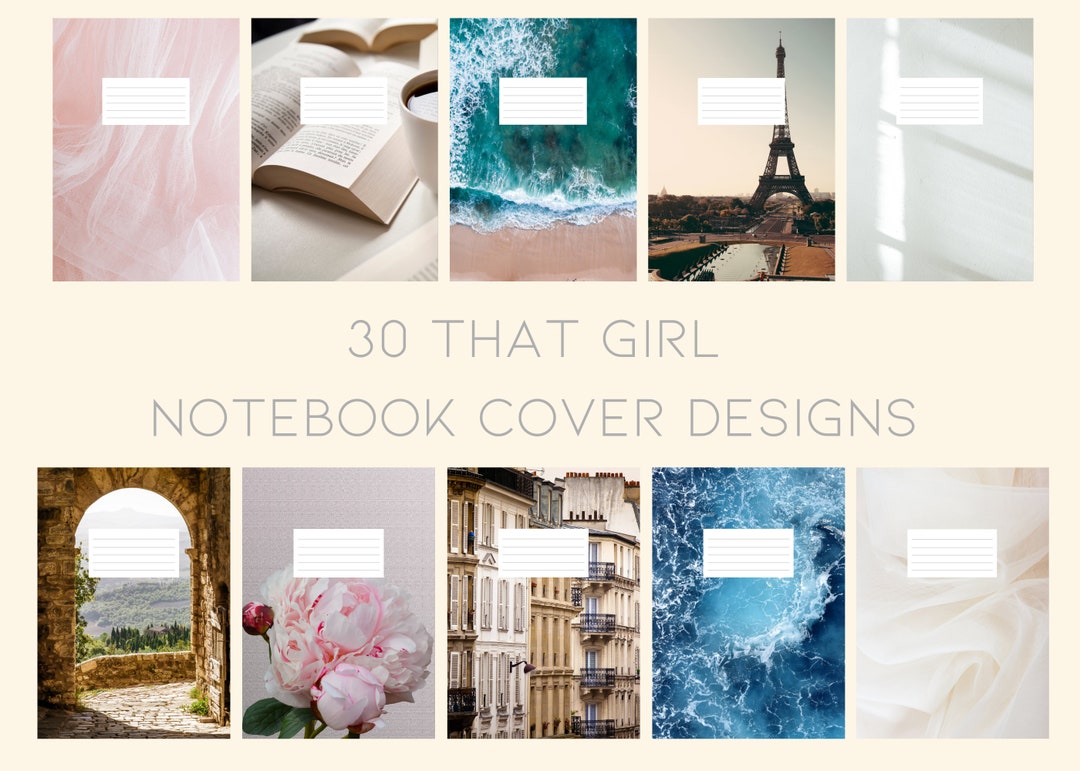 That Girl Aesthetic Note Book Cover Goodnotes Cover That Girl Notebook ...