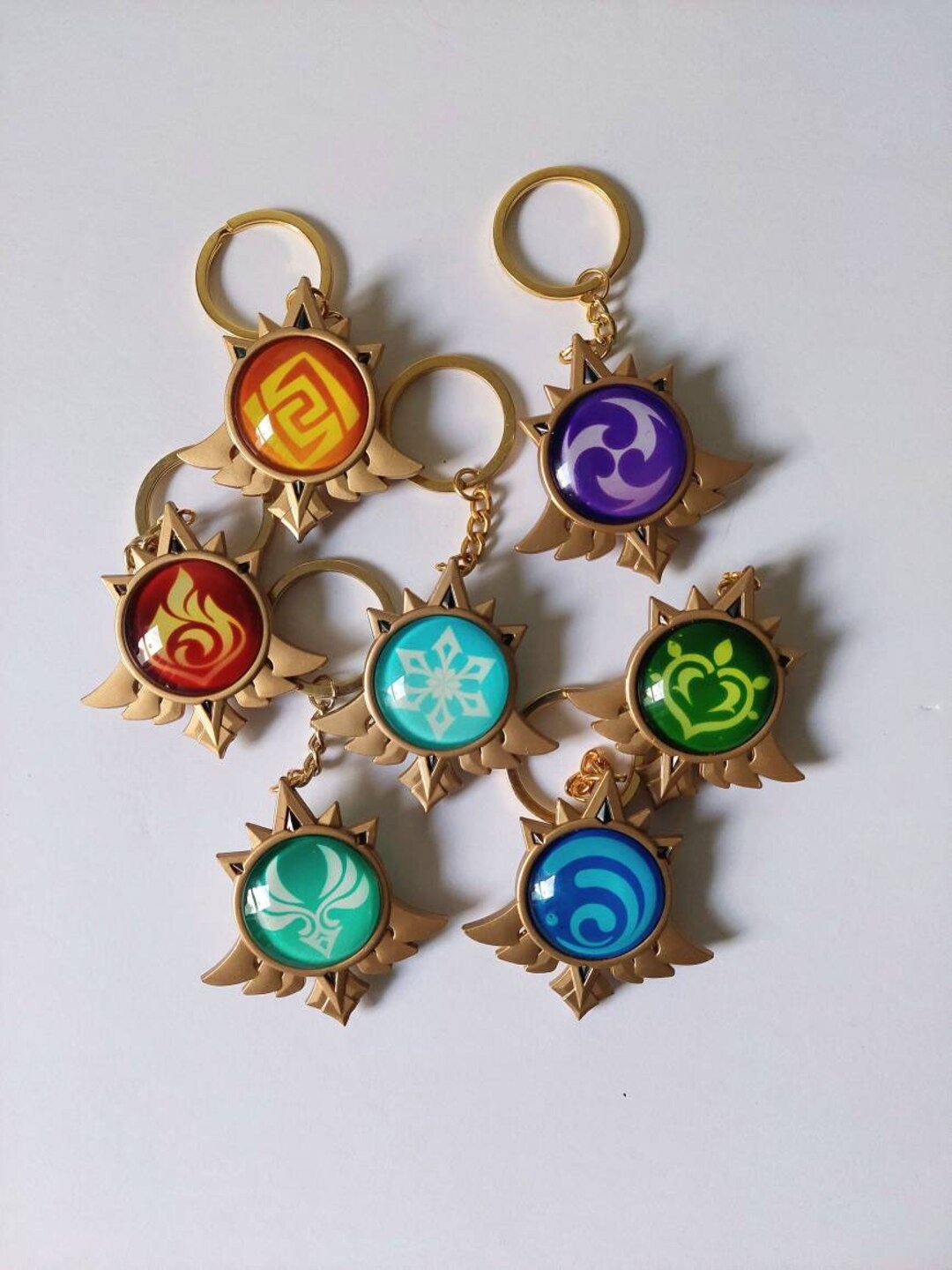 Genshin Impact Mondstadt Vision Keychain - Etsy
