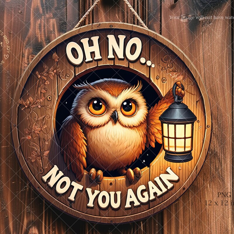 Owl Door Hanger - Etsy