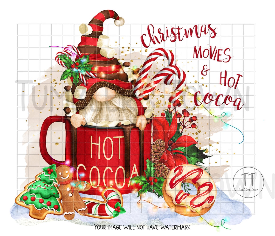 Gnome Hot Cocoa Mug PNG Design. Cute Chistmas Gnome With - Etsy