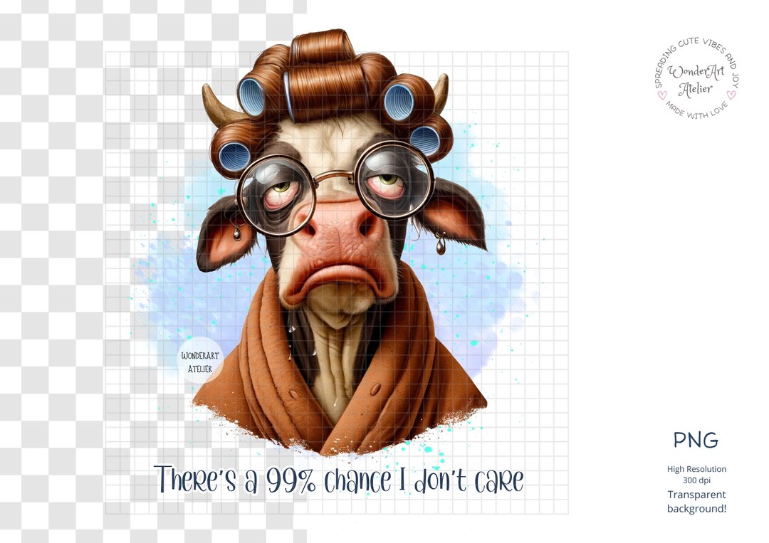 Sarcastic Cow Sublimation Design - Funny Cow - Humor, Funny Coffee Mug ...