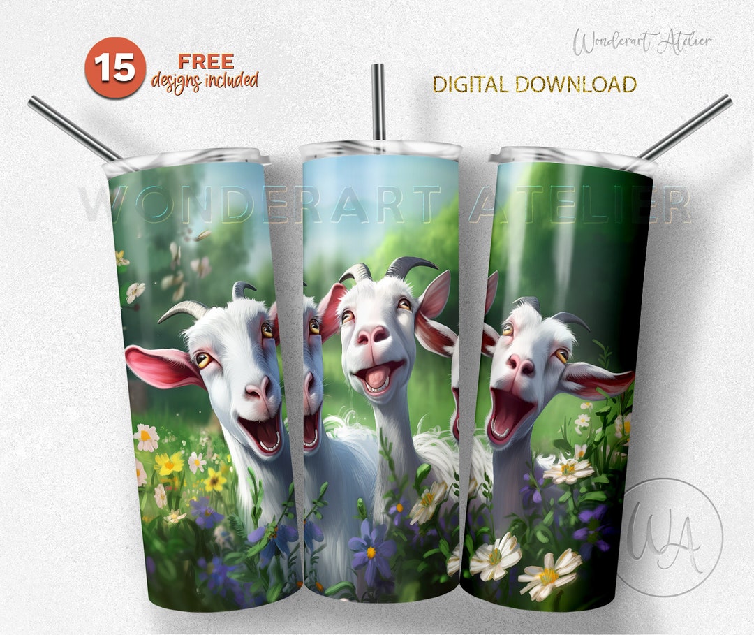 Funny Goats Tumbler Wrap Png Sublimation Tumbler Desing Png. - Etsy