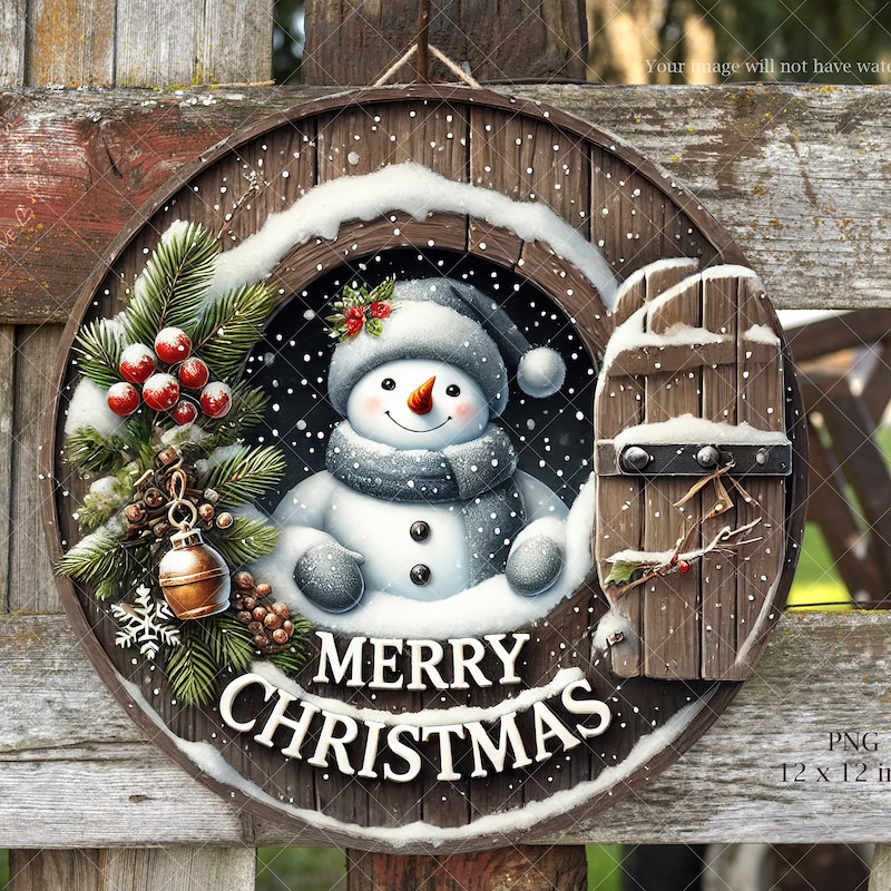 Christmas Sign Round - Etsy
