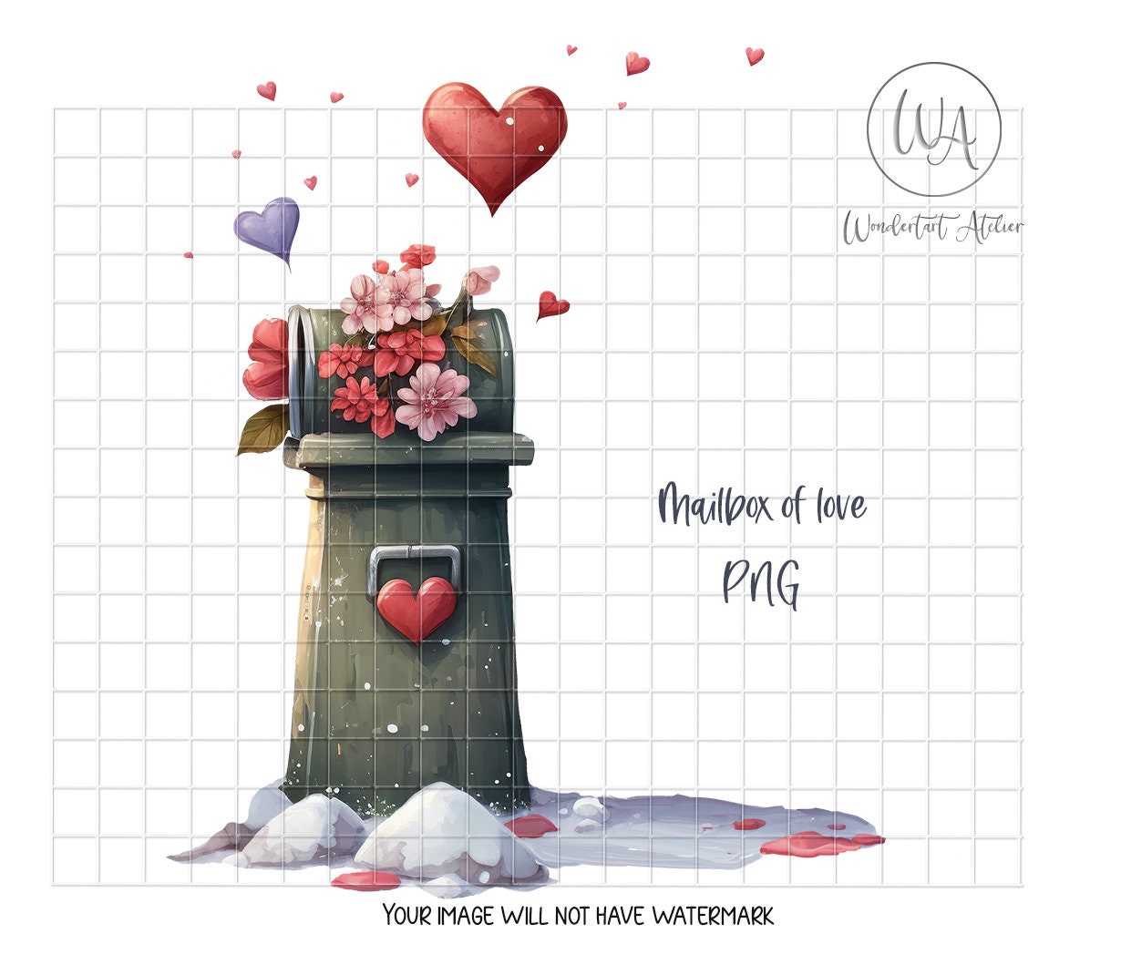 Valentine Mailbox Clip Art