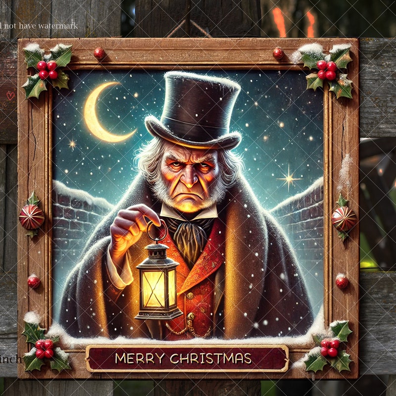 Scrooge Door Decorations - Etsy