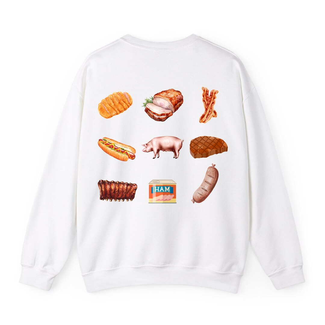Pork Lovers Sublimation Design, PNG, Foodie Sweater, Pig, Pork Chops ...