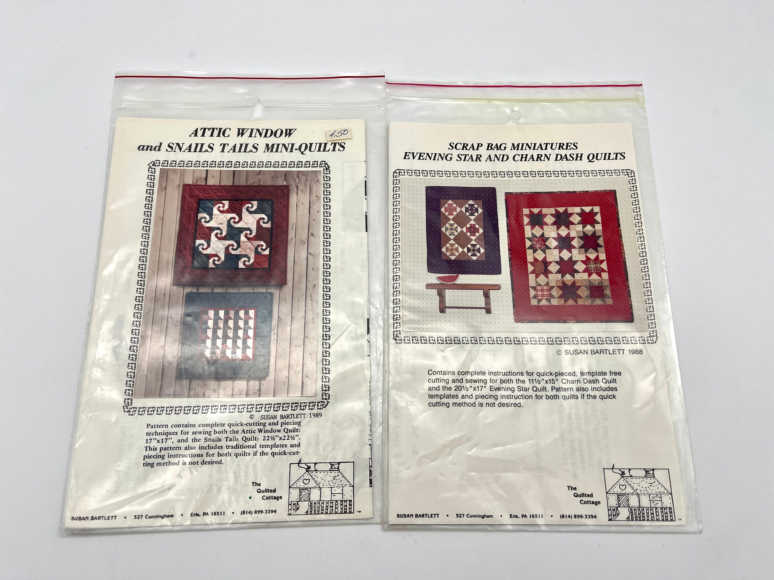 The Quilted Cottage Quilting Patterns - Your Choice - Attic Window and ...