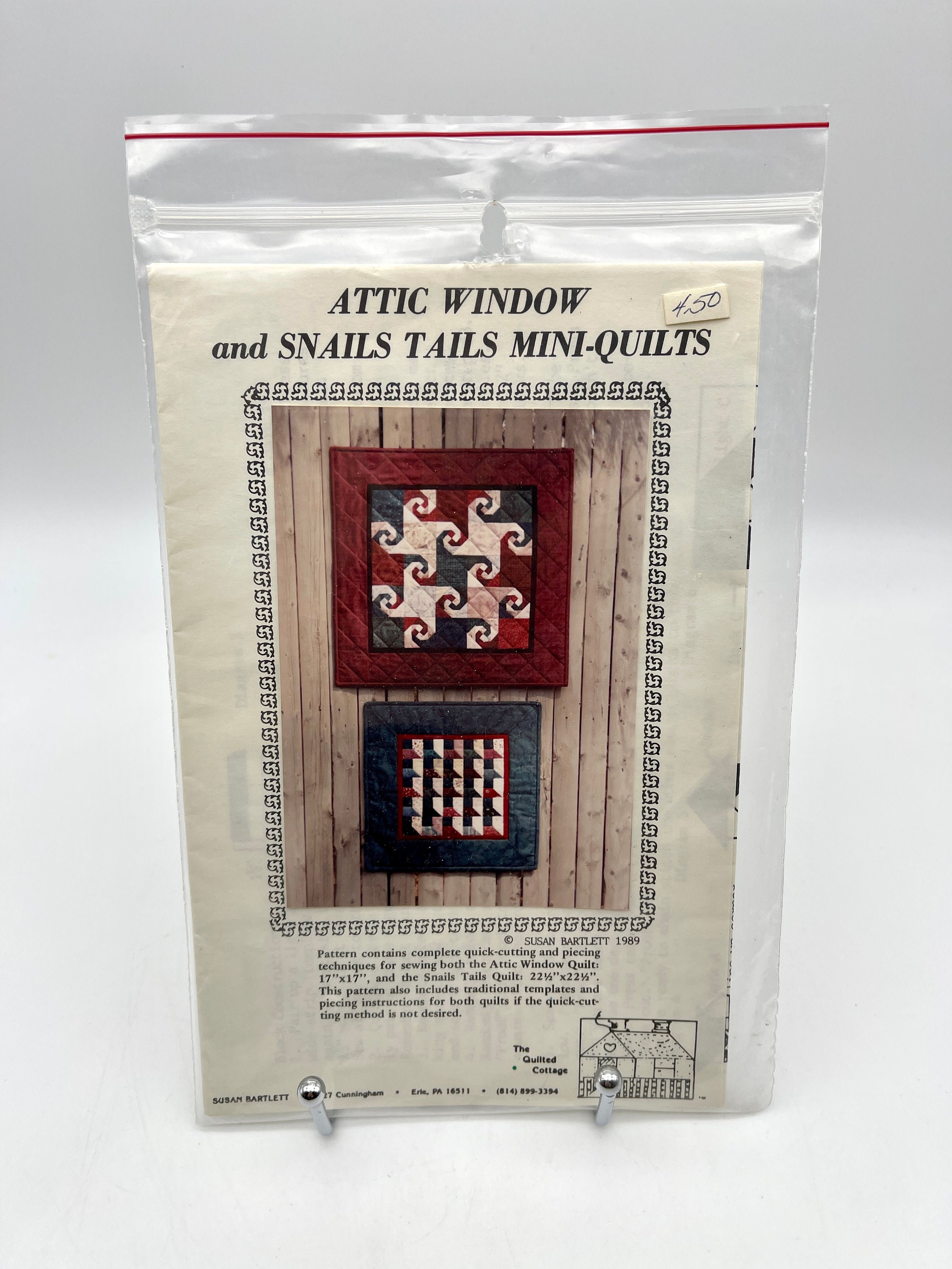 The Quilted Cottage Quilting Patterns - Your Choice - Attic Window and ...