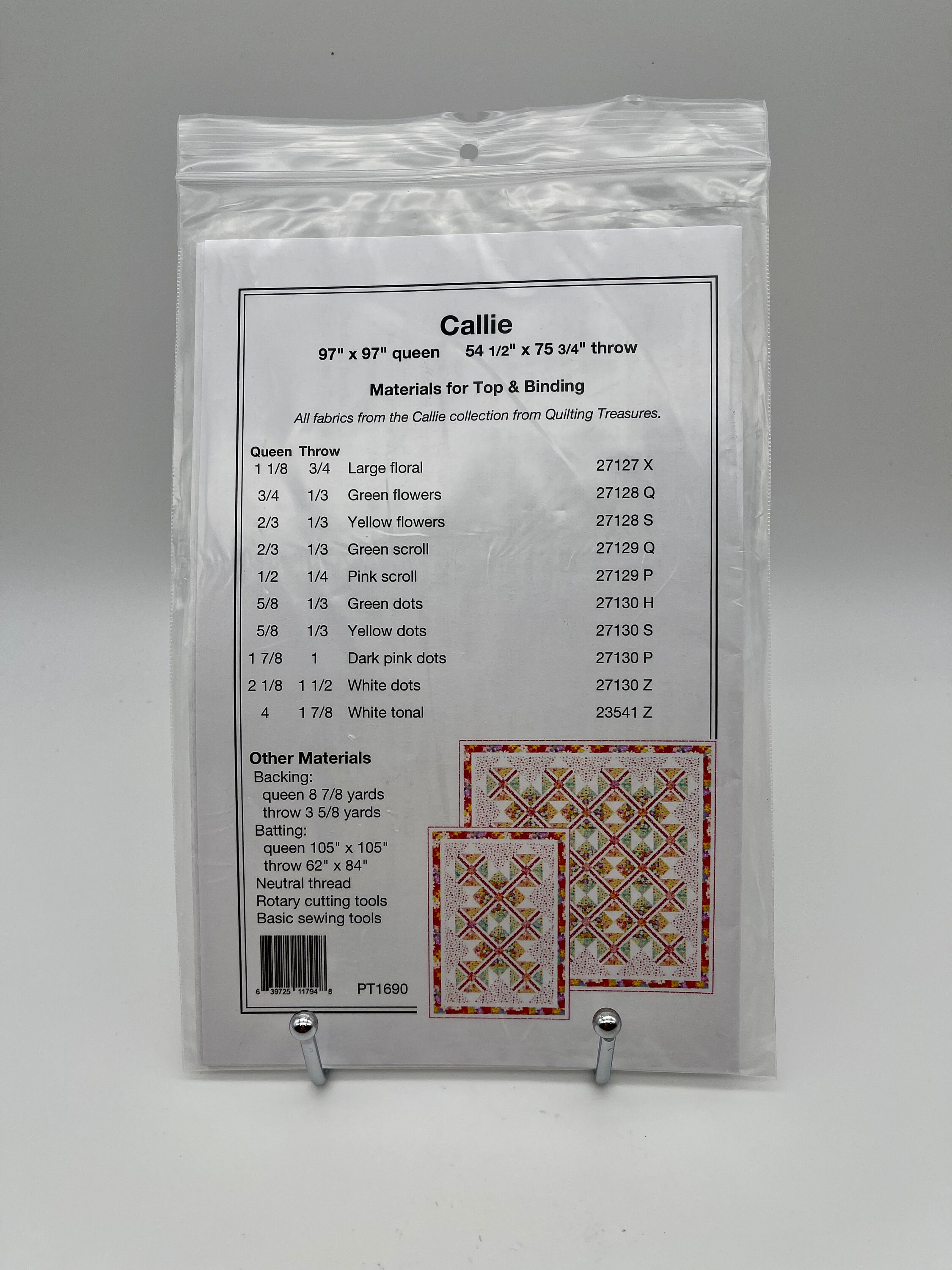 Pine Tree Country Quilts "callie" Pattern for Queen Quilt and Throw ...