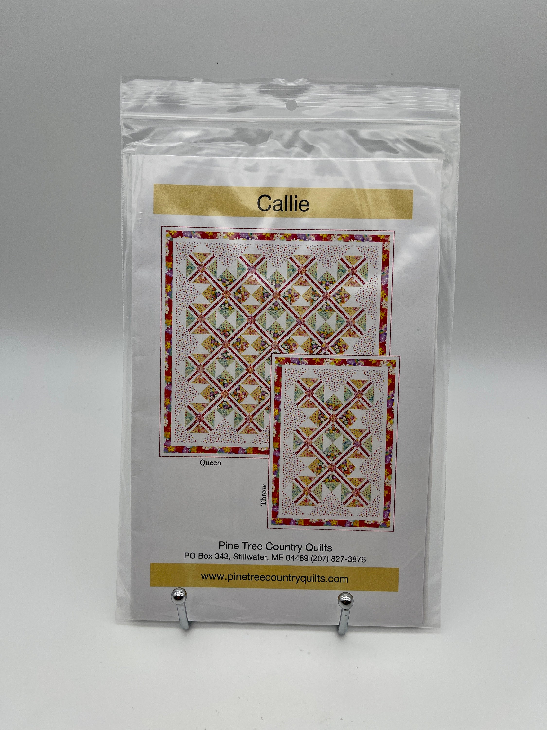 Pine Tree Country Quilts "callie" Pattern for Queen Quilt and Throw ...