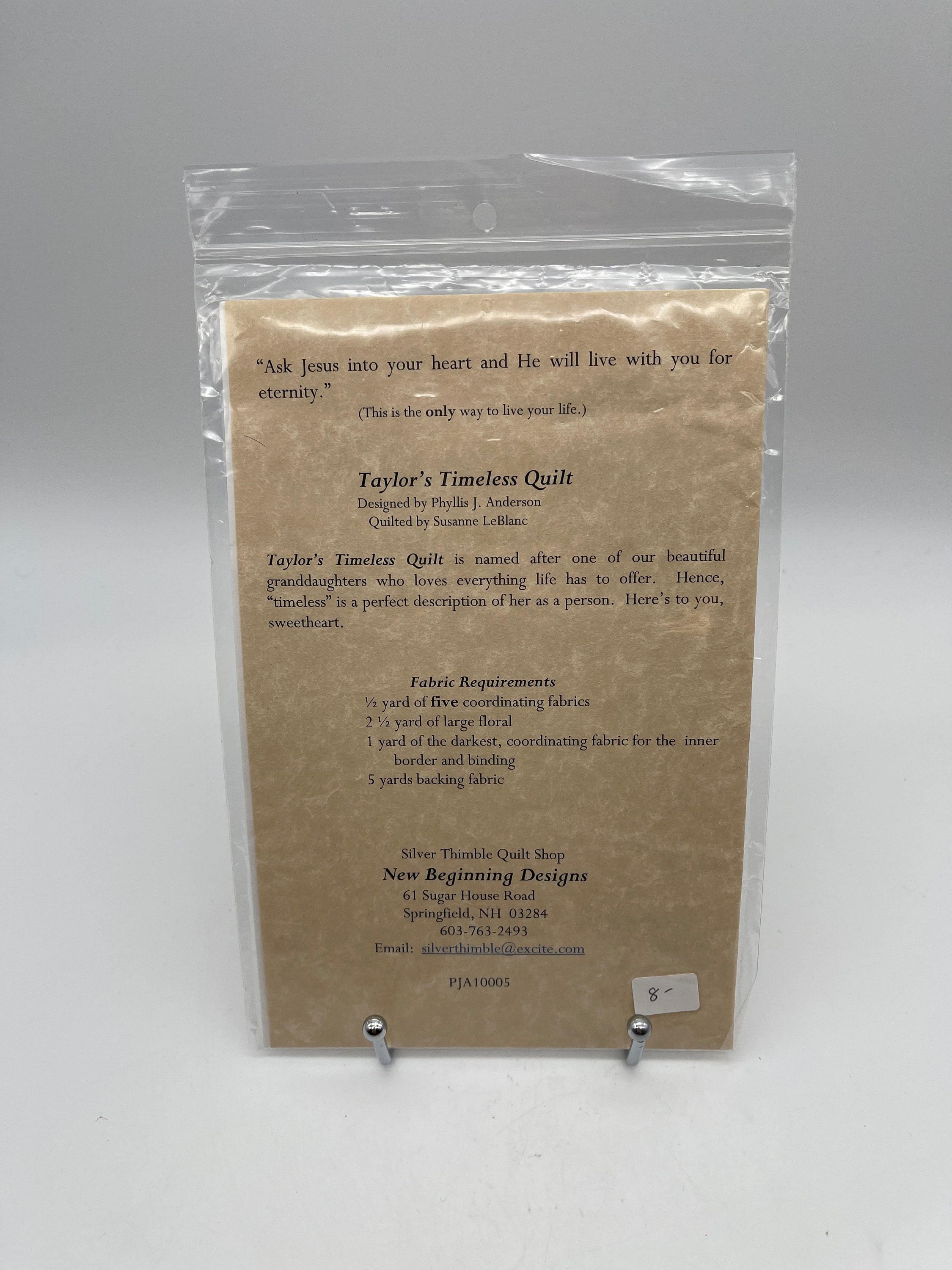 New Beginning Designs Quilting Patterns Maddie Bea's Angeline Taylor's ...