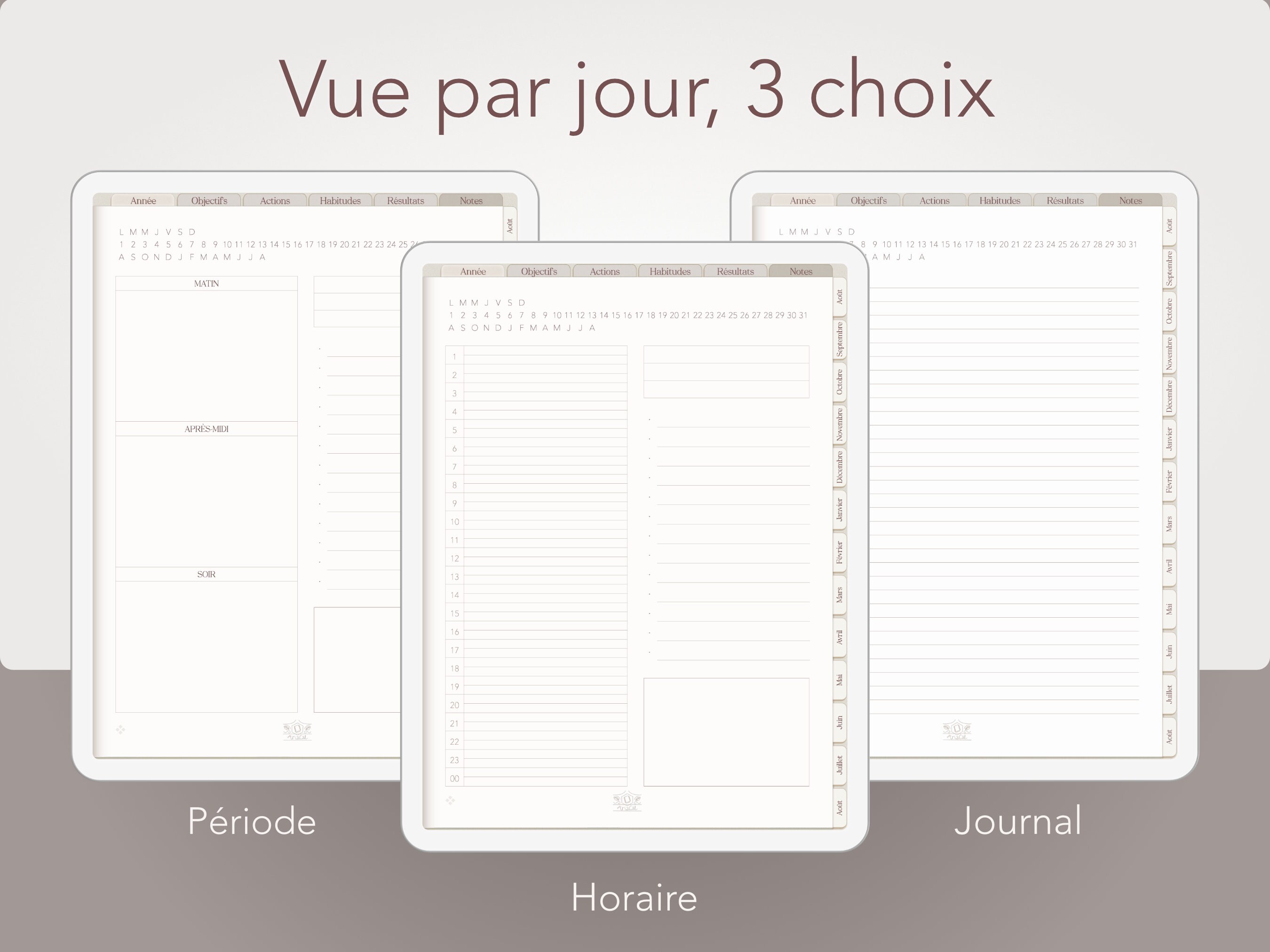 Digital Planner 2022-2023 Goodnotes v2 Semainier Habitudes Objectifs ...