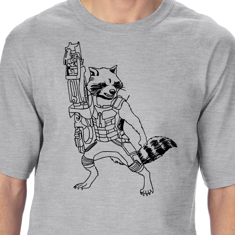 Rocket Raccoon Cut Files Cricut Silhouette Cameo Svg Cut - Etsy