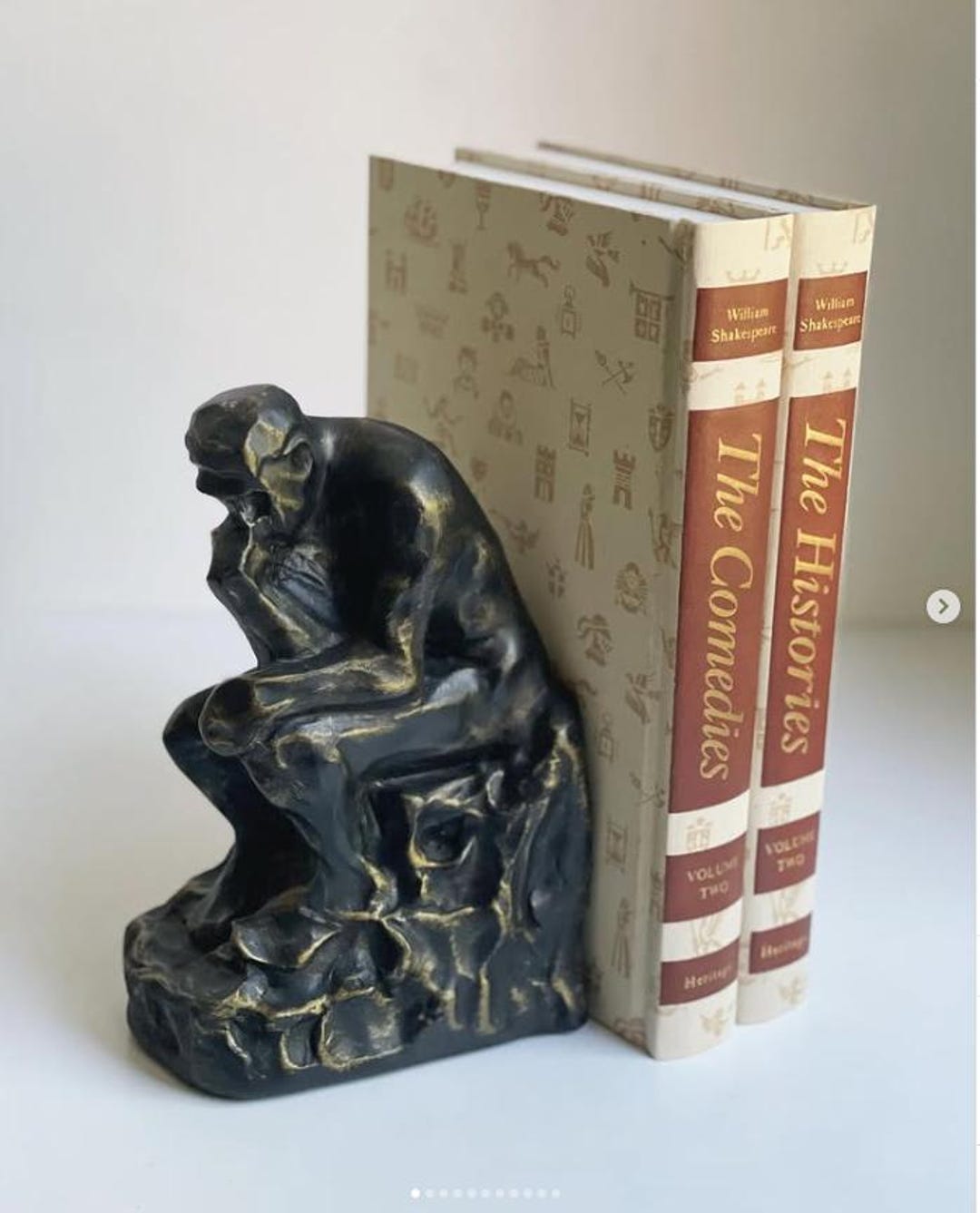 Vintage the Thinker Bookend - Etsy