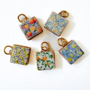 Handmade Tile Clay Jewelry, Necklace , Bracelet Individual Charm ...