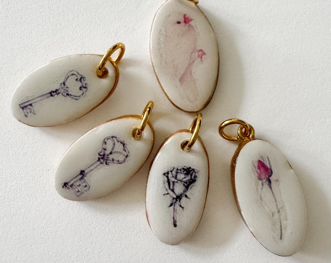 Fruit Berries Lemon Orange Papaya Ceramic Clay Jewelry, Necklace ...