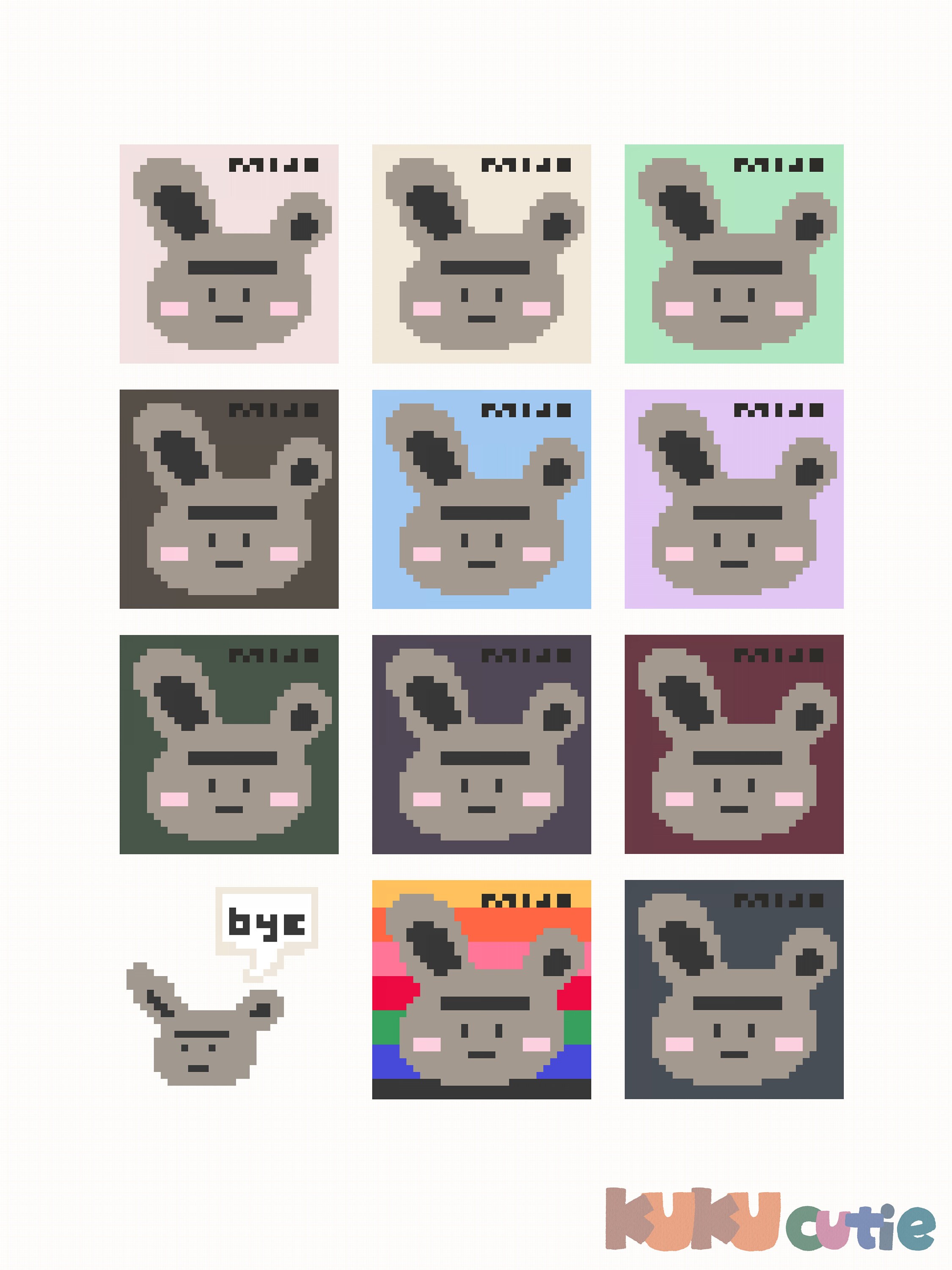 Y2K Pixel Art Stickers | Cute Doodle Icons (PNG Files) - Etsy