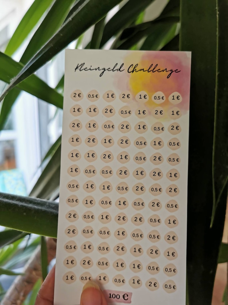 Kleingeld Challenge | Sparchallenge | Umschlagmethode | sparen mit ...