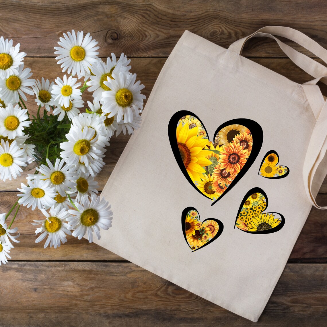 Sunflower Heart SVG, Flower Svg, Sunflower Svg, Valentine Svg ...