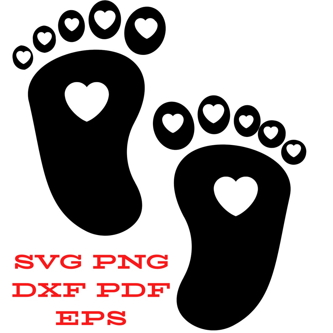 Baby Footprint, Printable Baby Footprint, Gift for Mom From Baby, Baby ...