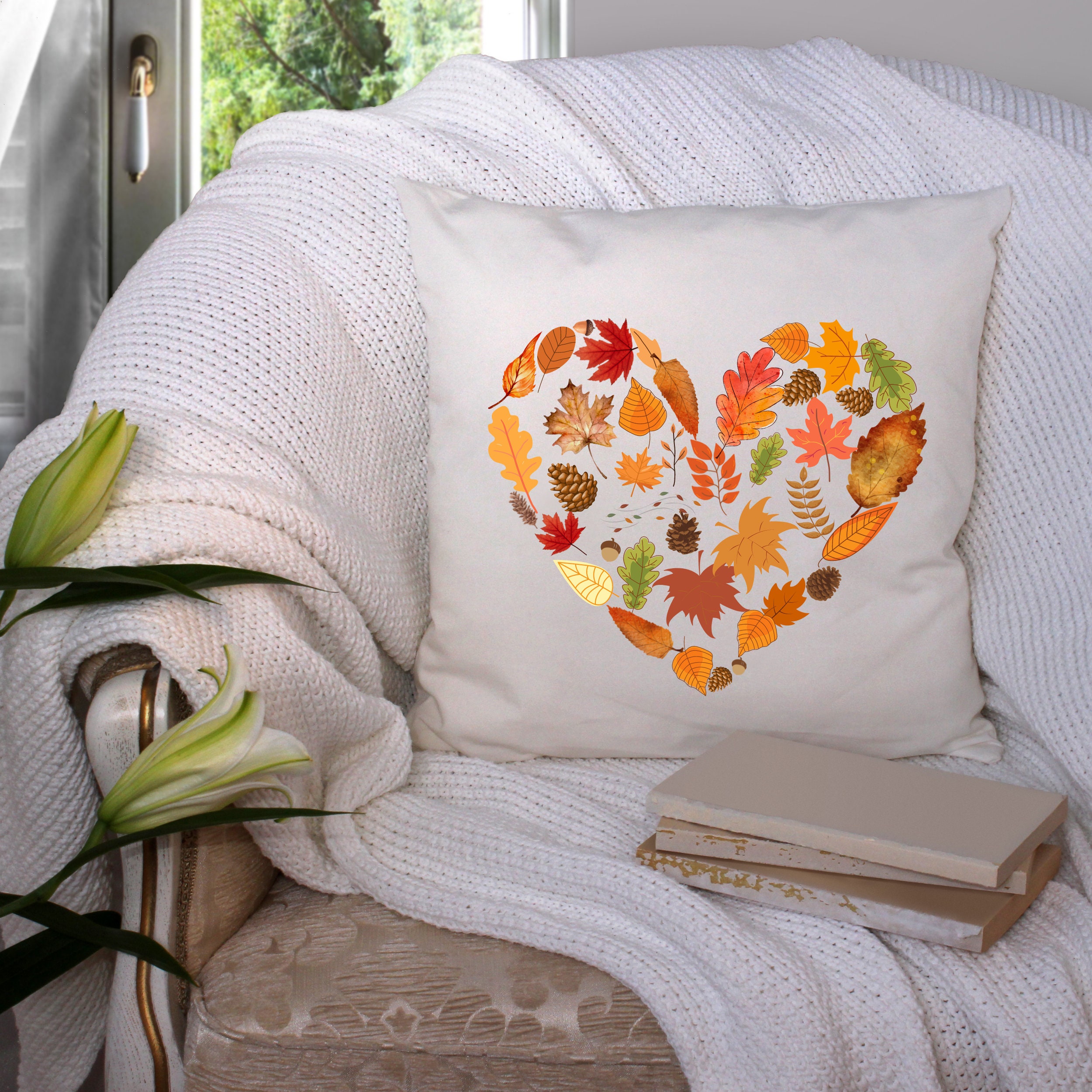 Fall Leaves Heart SVG Fall SVG Cut Files Autumn Svg Autumn - Etsy