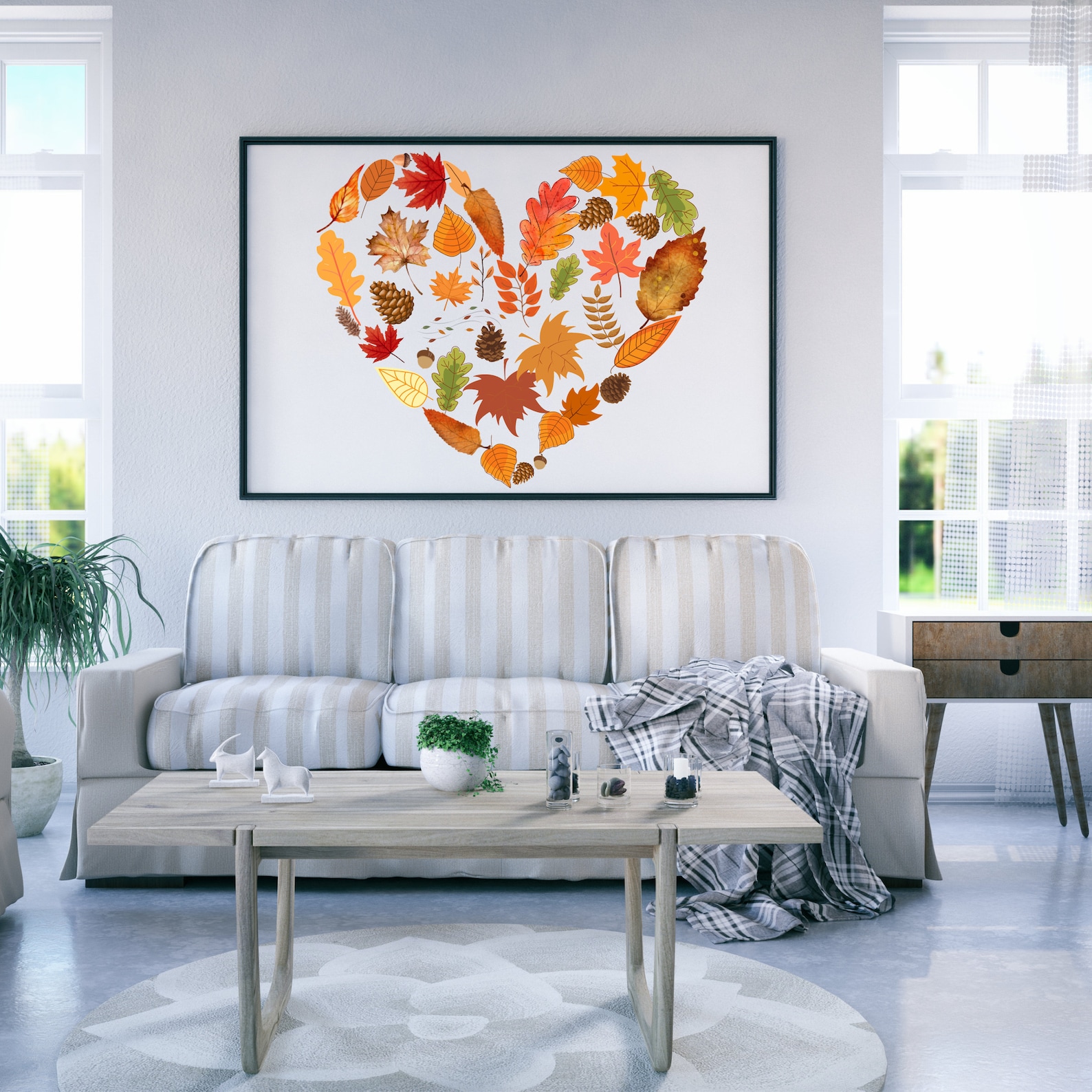 Fall Leaves Heart SVG, Fall SVG, Cut Files, Autumn Svg, Autumn Heart ...